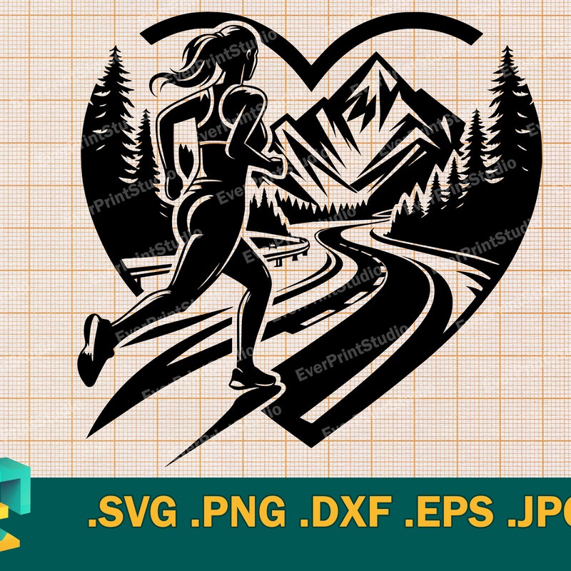 Running Svg - Etsy