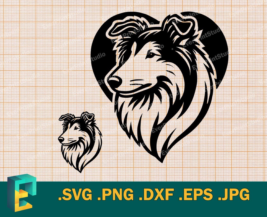Collie SVG - Cricut, Silhouette | Vector Collie Dog Cut File | Download ...