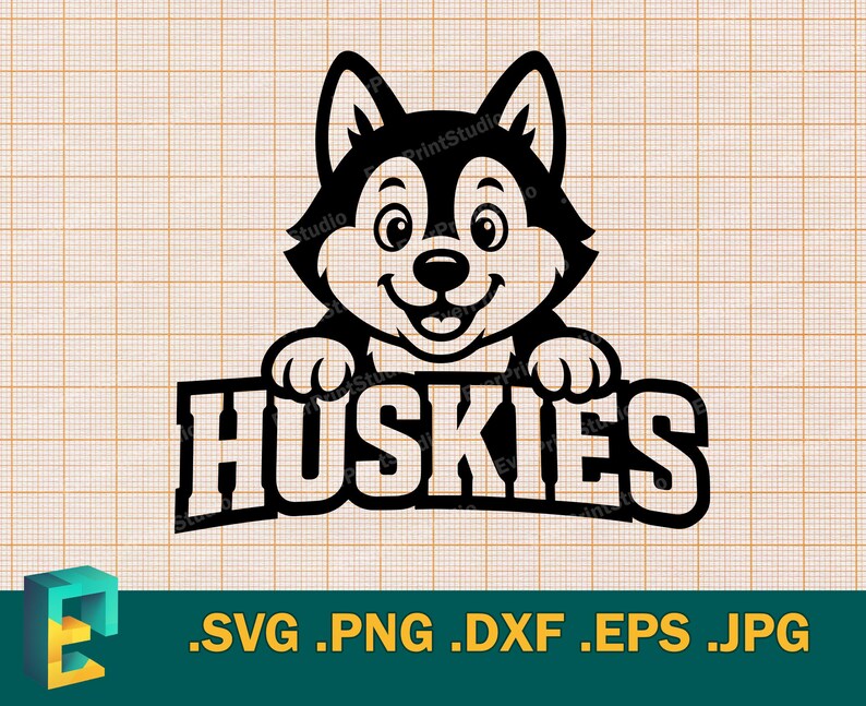 Little Huskies Team SVG - Cricut, Silhouette Cut File | Cute Puppies ...