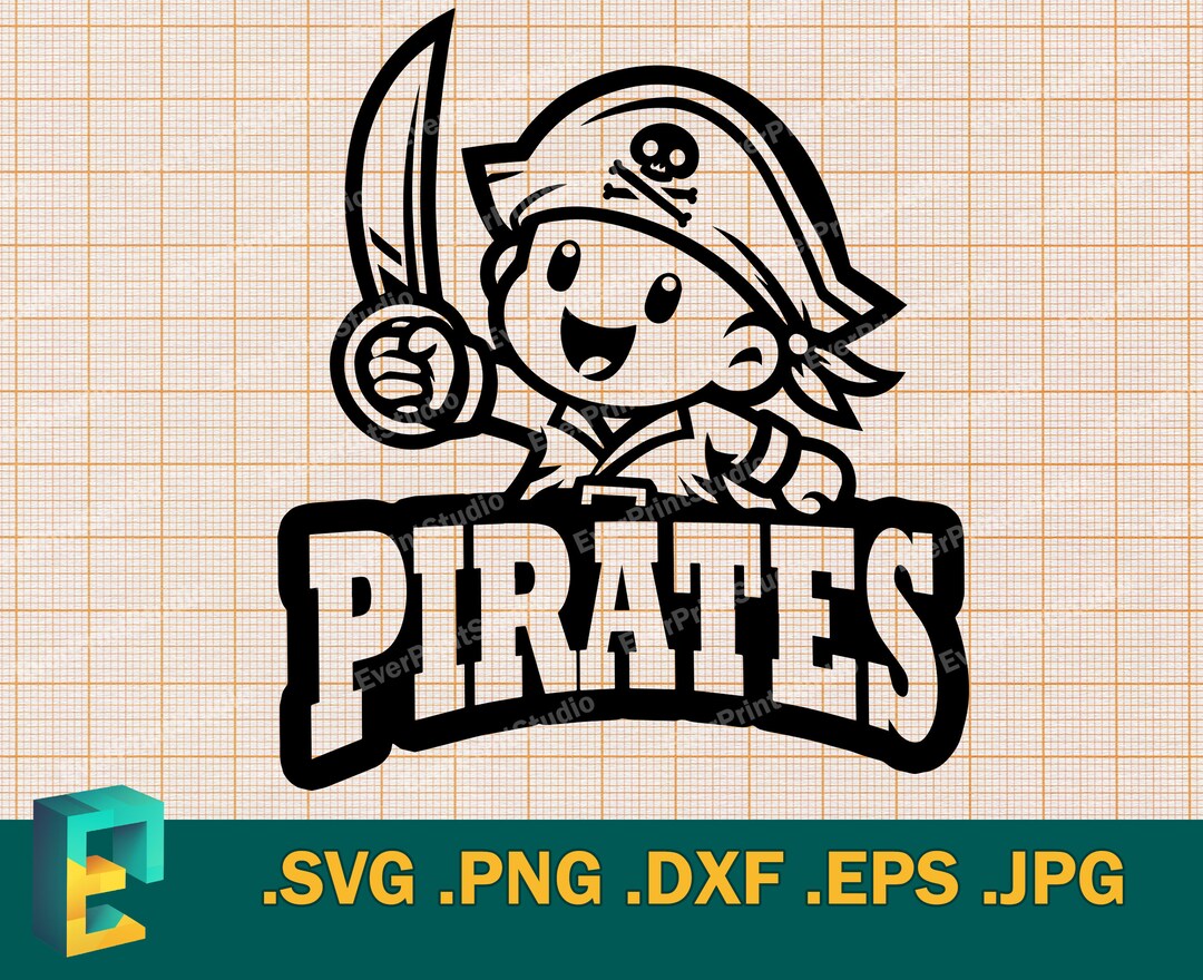 Pirates SVG - Cricut, Silhouette | Pirates Kids Sports Team Shirt ...