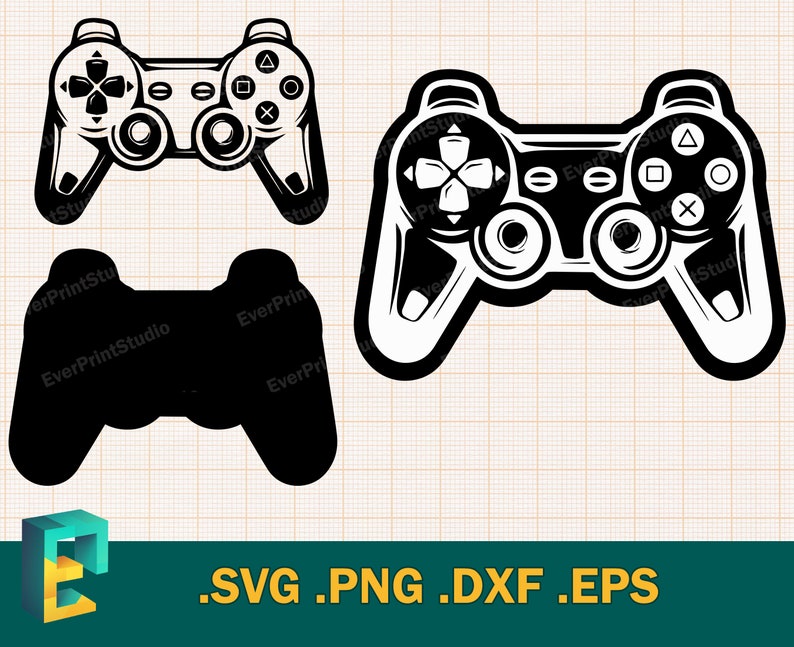 Game Controller SVG Layered Design for Cricut Video Game - Etsy