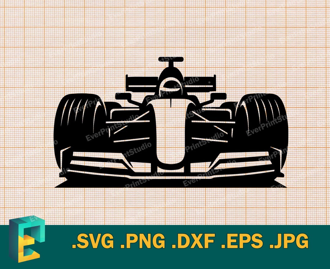 Formula 1 SVG - Cricut, Silhouette | Vector Formula-1 Cut File ...