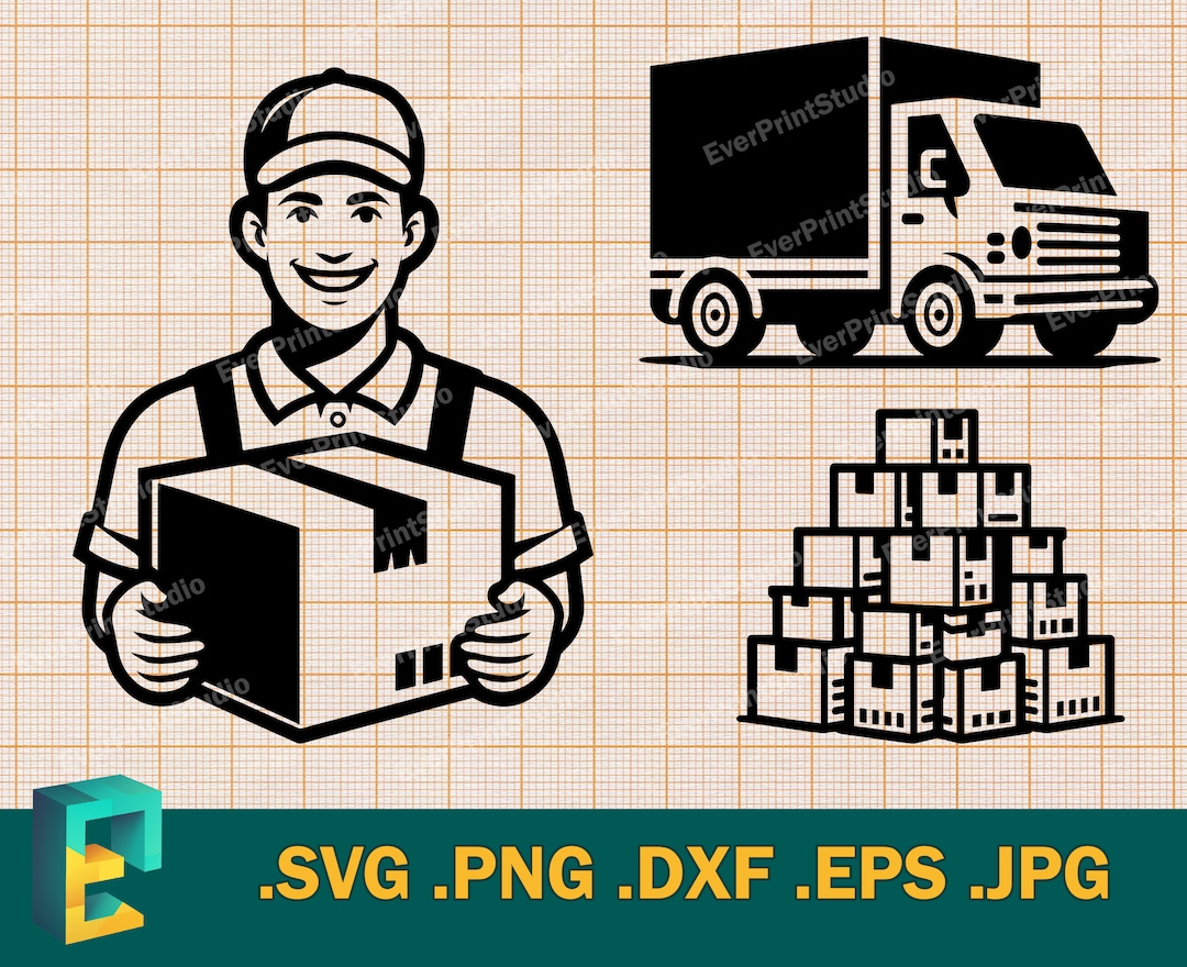 Mover SVG Cricut, Silhouette Vector Moving Company Svg, Moving Service ...