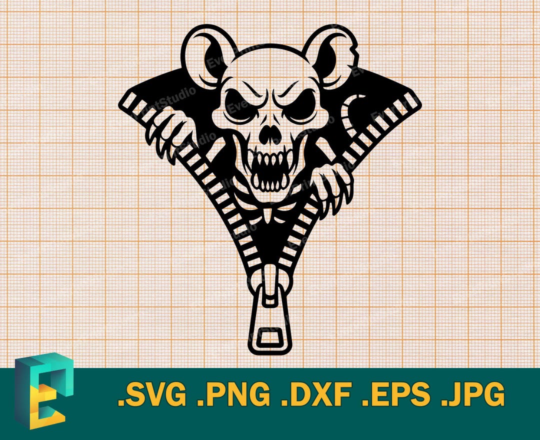 Rat SVG - Cricut | Angry Rat Digital Art | Evil Rat Skeleton Svg Cut ...