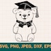 Teddy Bear in Graduation Cap SVG | Teddy Bear Graduate 2023 SVG ...