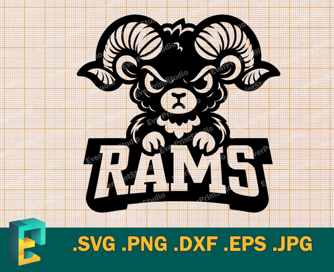 Rams SVG - Cricut, Silhouette | Little Rams Kids Sports Team SVG Shirt ...