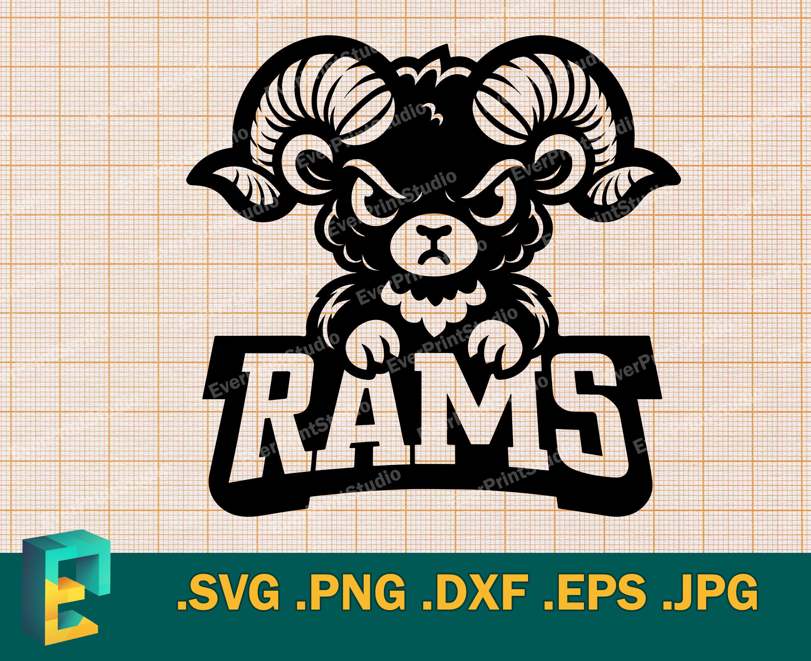Rams SVG - Cricut, Silhouette | Little Rams Kids Sports Team SVG Shirt ...