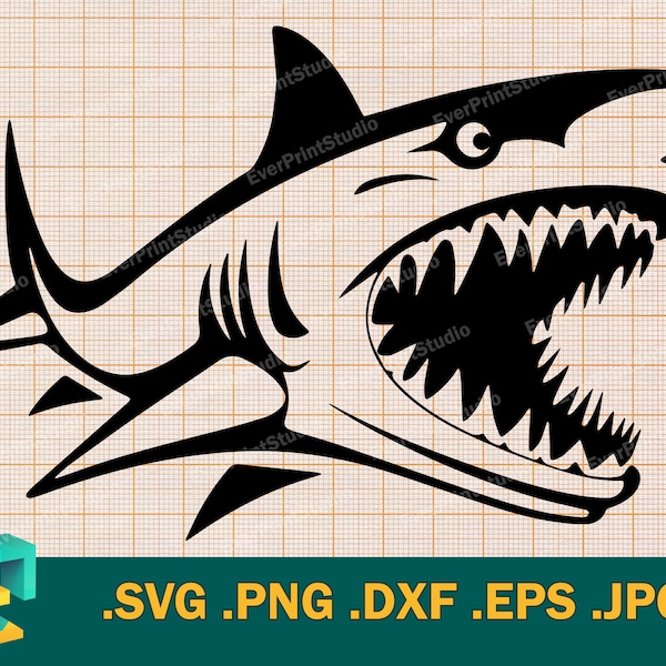 Jaws Logo Svg - Etsy