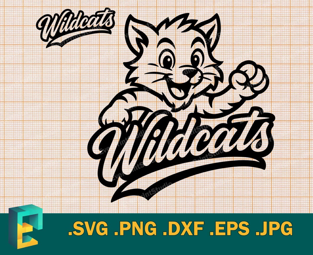 Wildcats Team SVG - Cricut, Silhouette Cut File | Little Wildcats Kids ...