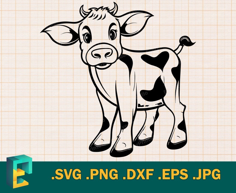Cute Cow SVG Cricut Cute Bull Svg Baby Cow Body Cute - Etsy Canada