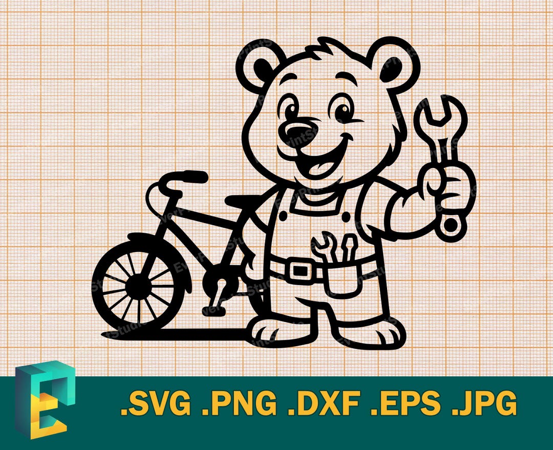 Bike Service SVG - Cricut, Silhouette | Bicycle Repair SVG Cut File ...