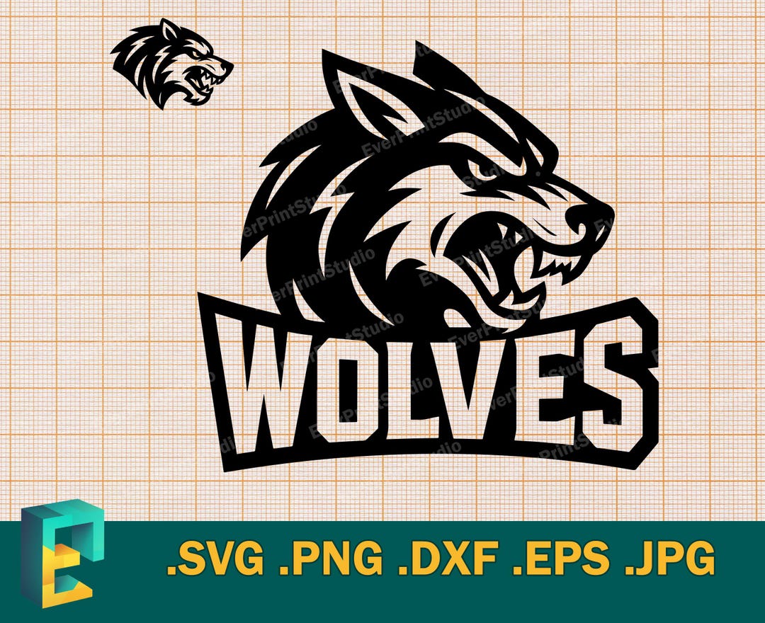 Wolves Team SVG - Cricut, Silhouette Cut File | Vector Wolves Kids Team ...