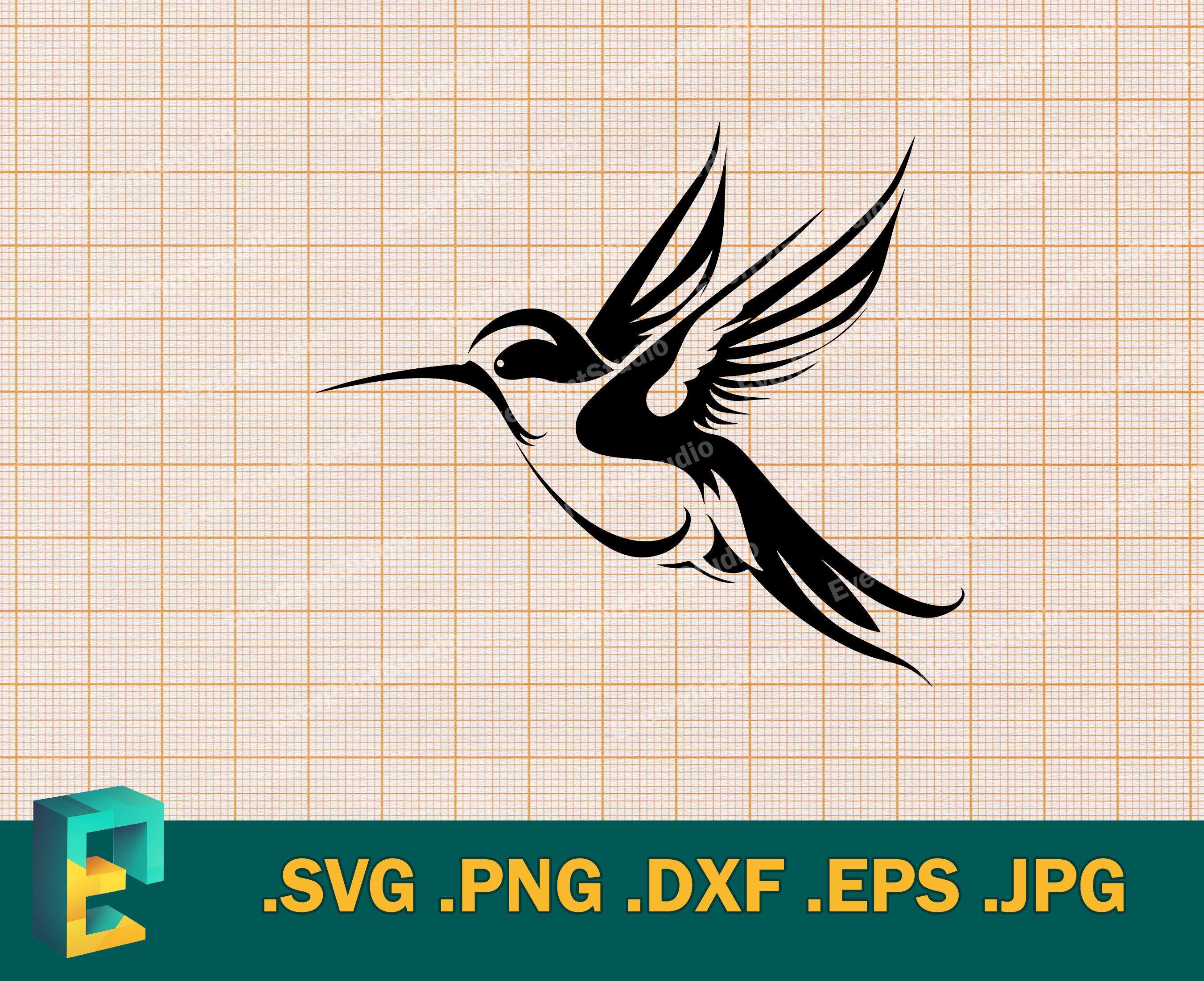 Hummingbird Svg Cricut Silhouette Vector Hummingbird Cut - Etsy