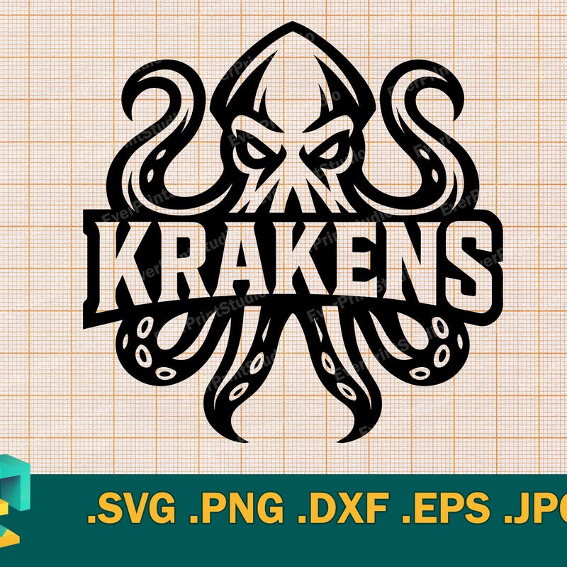 Kraken Svg - Etsy