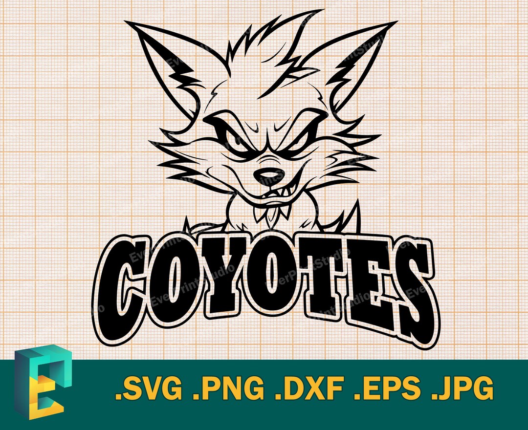Coyotes SVG - Cricut, Silhouette Cut File | Little Coyotes Kids Team ...