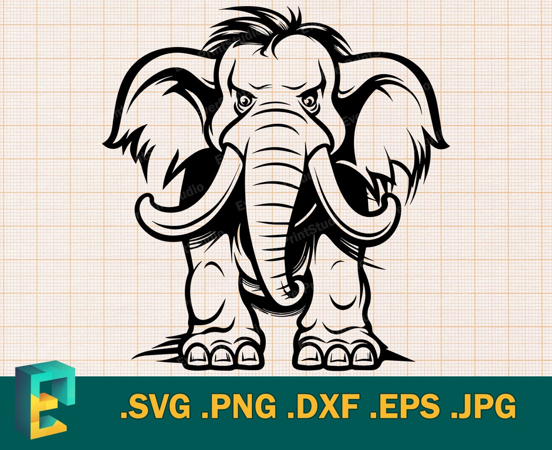 Mammoth SVG Cricut Mammoth Cut File Instant Download Unique - Etsy