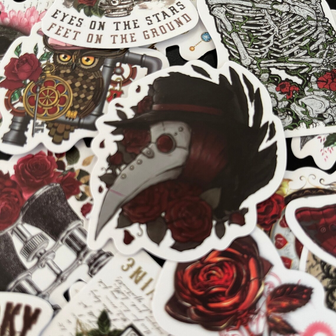25 Pc Steampunk Vinyl Stickers, Die Cut Decal Set, Waterproof Reusable ...