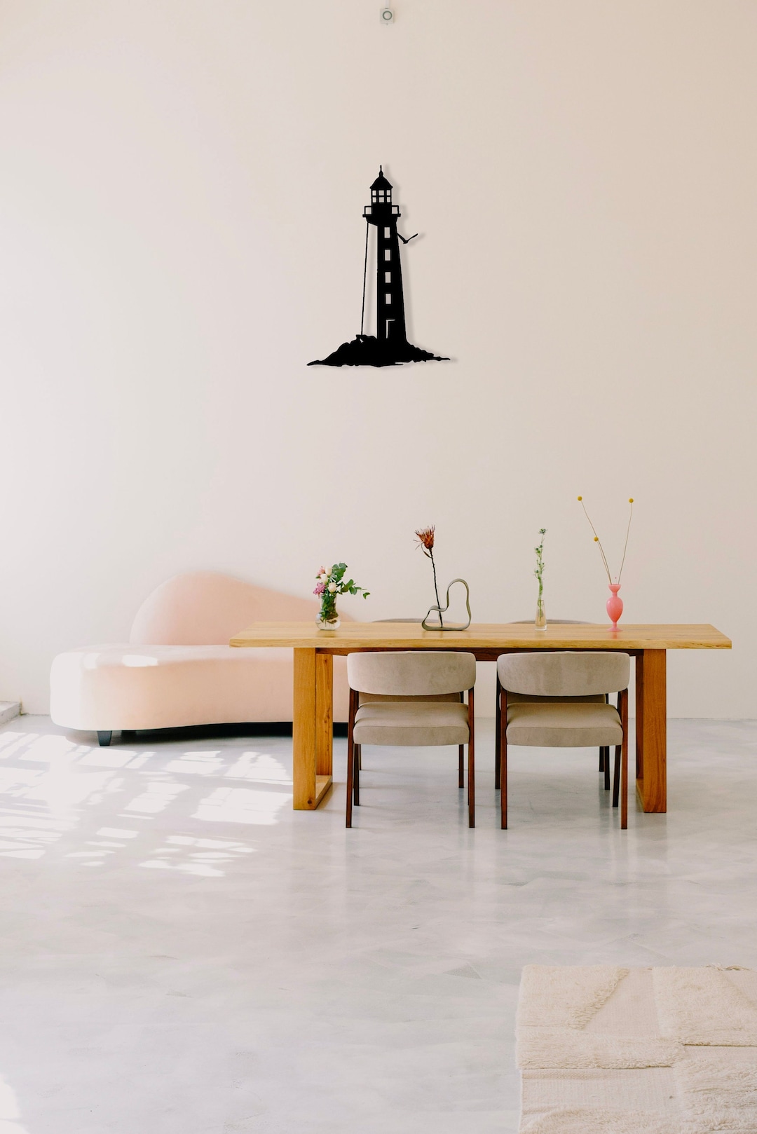 The Lighthouse Powder-coated Metal Wall Decoration - Etsy