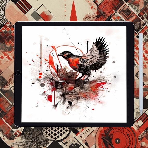 Abstract Bird Tattoos