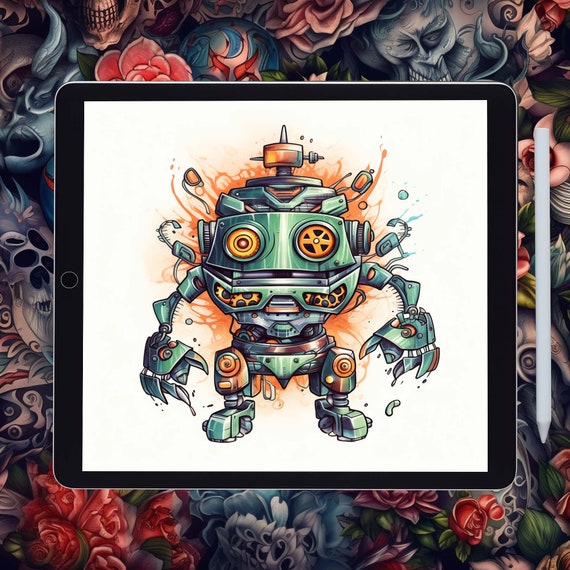 Cute Robots Tattoos
