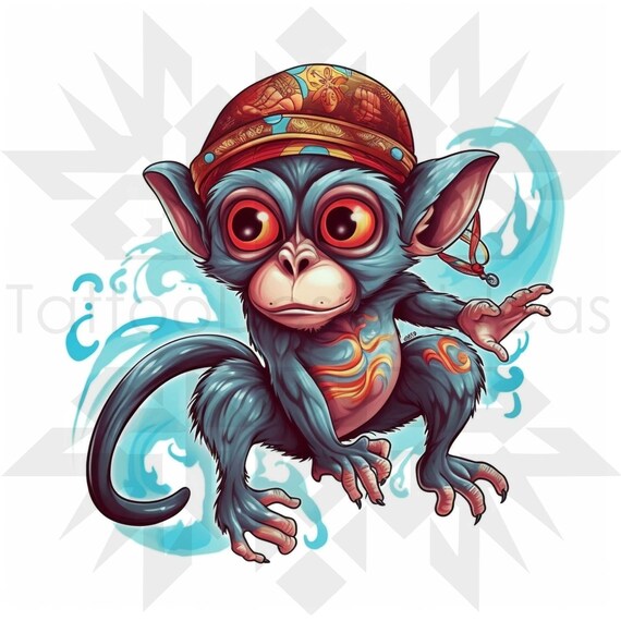 Cute Monkey Tattoos