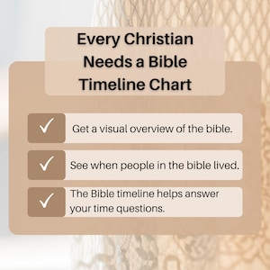 Bible Timeline Chart, Biblical History Timeline, Bible Study, Genealogy ...