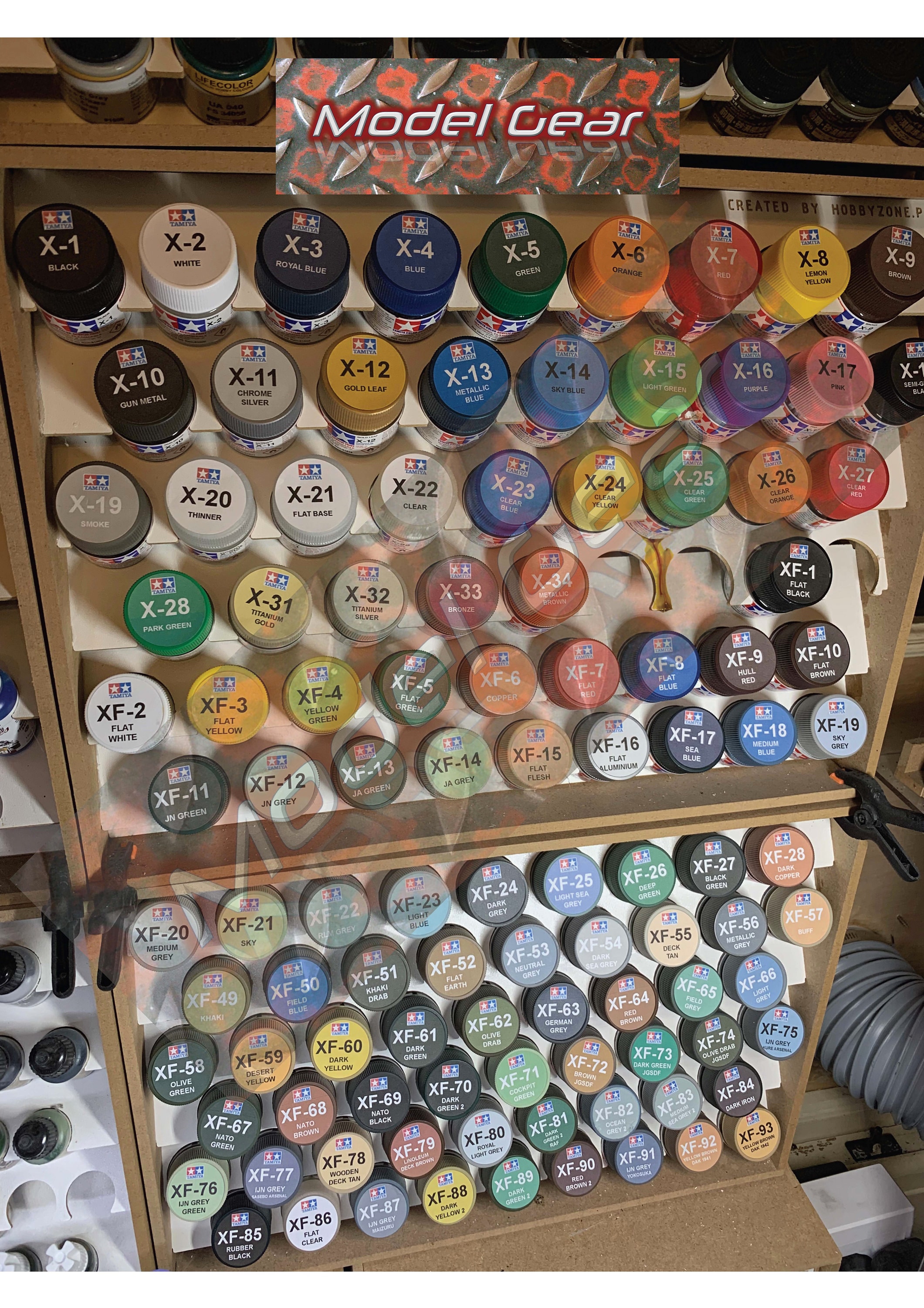 Tamiya Acrylic XF & X - Paint Pot Labels - Self Adhesive - Wipe Clean ...