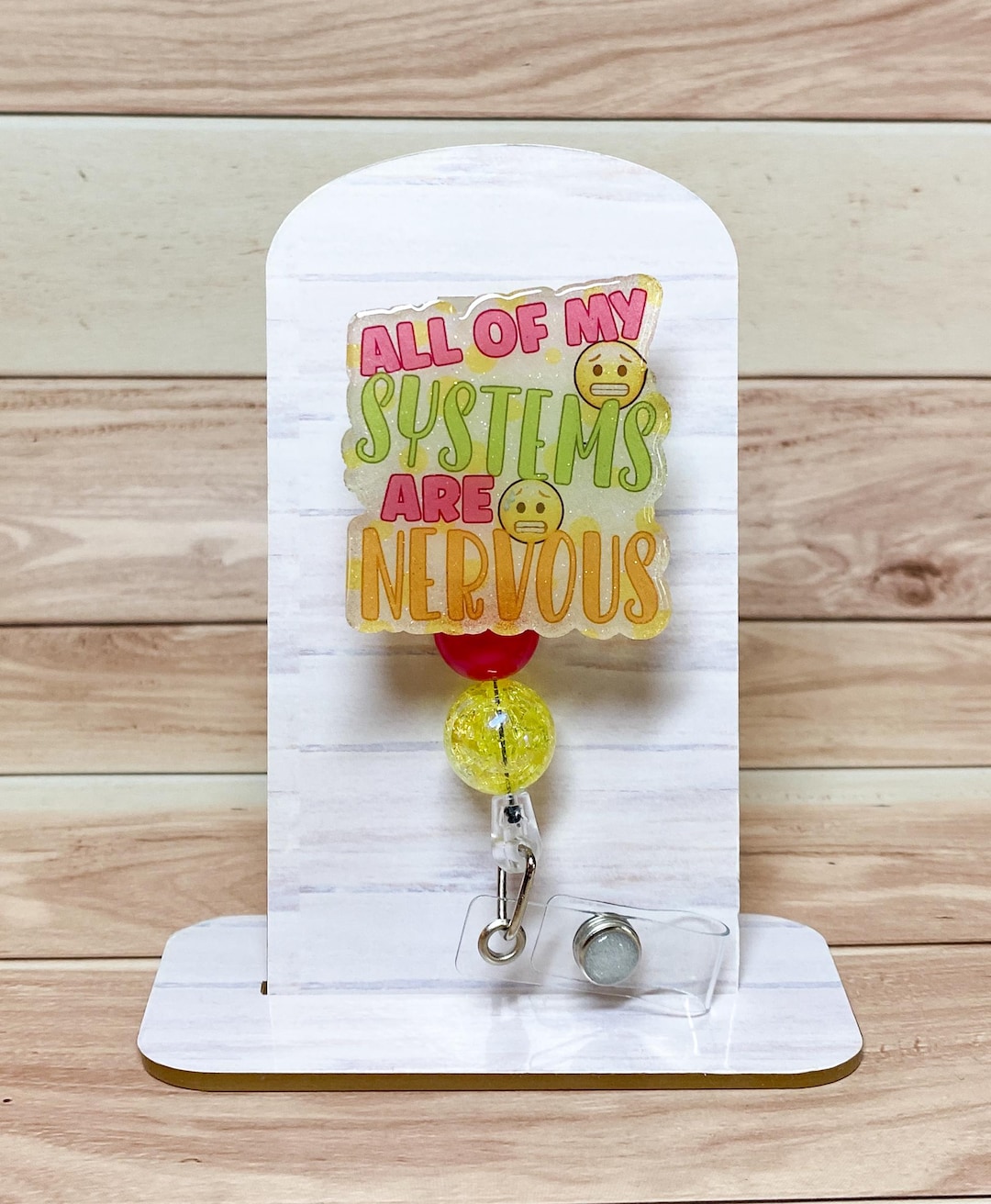 All of My Systems Are Nervous Interchangeable Retractable Badge Reel - Etsy