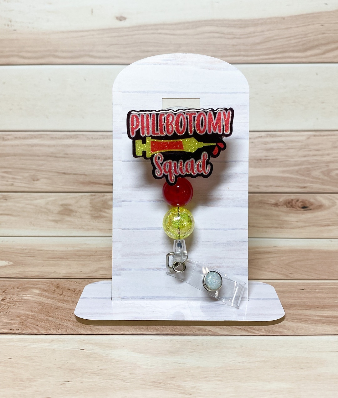 Phlebotomy Squad- Phlebotomist Interchangeable Retractable Badge Reel ...