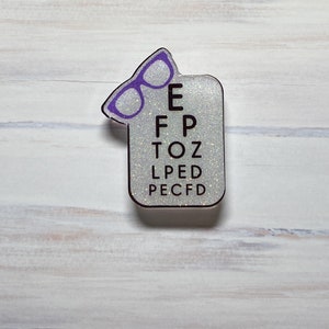 Eye Chart Interchangeable Retractable Badge Reel - Ophthalmologist ...