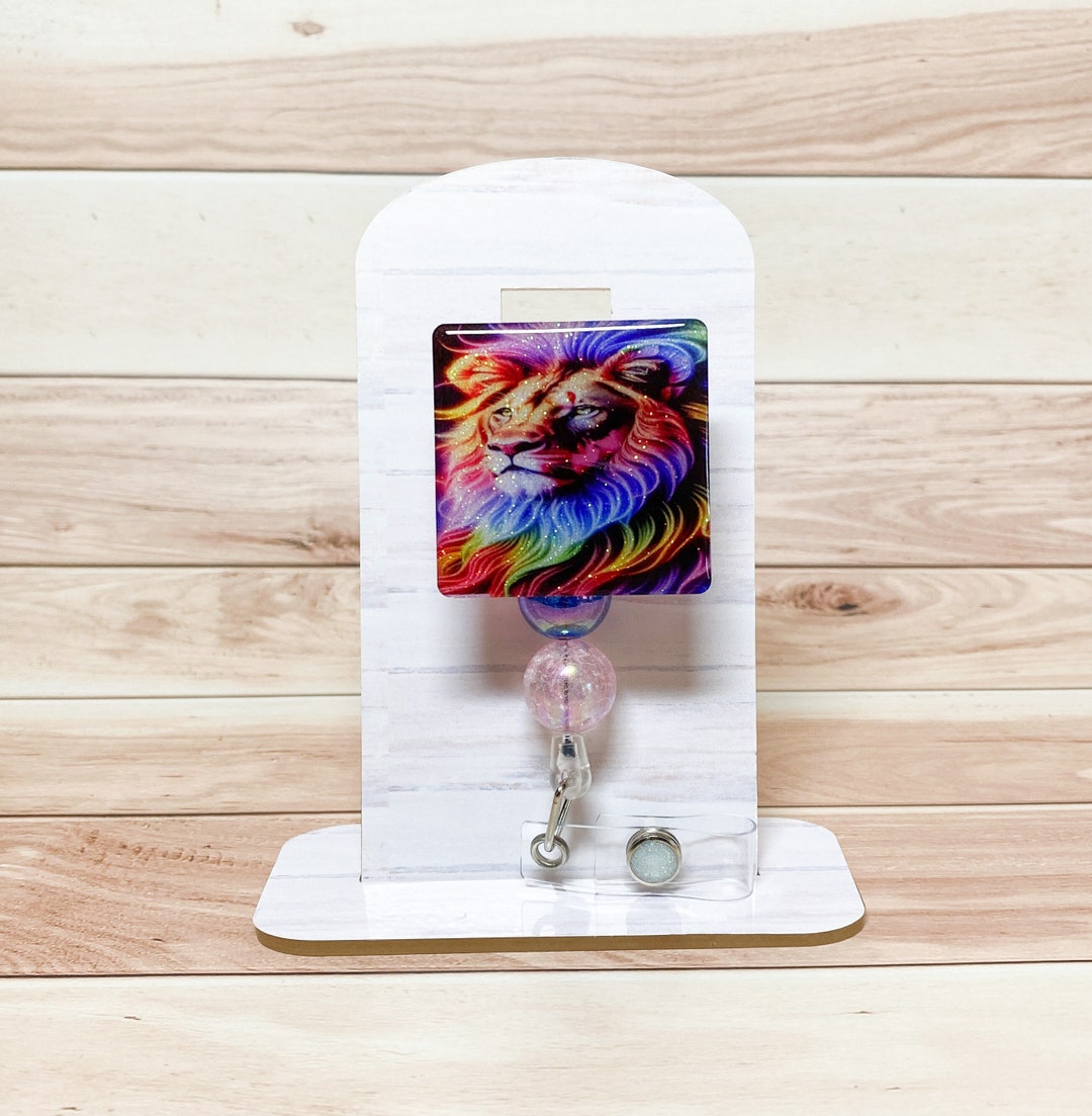 Lion Interchangeable Retractable Badge Reel - Etsy