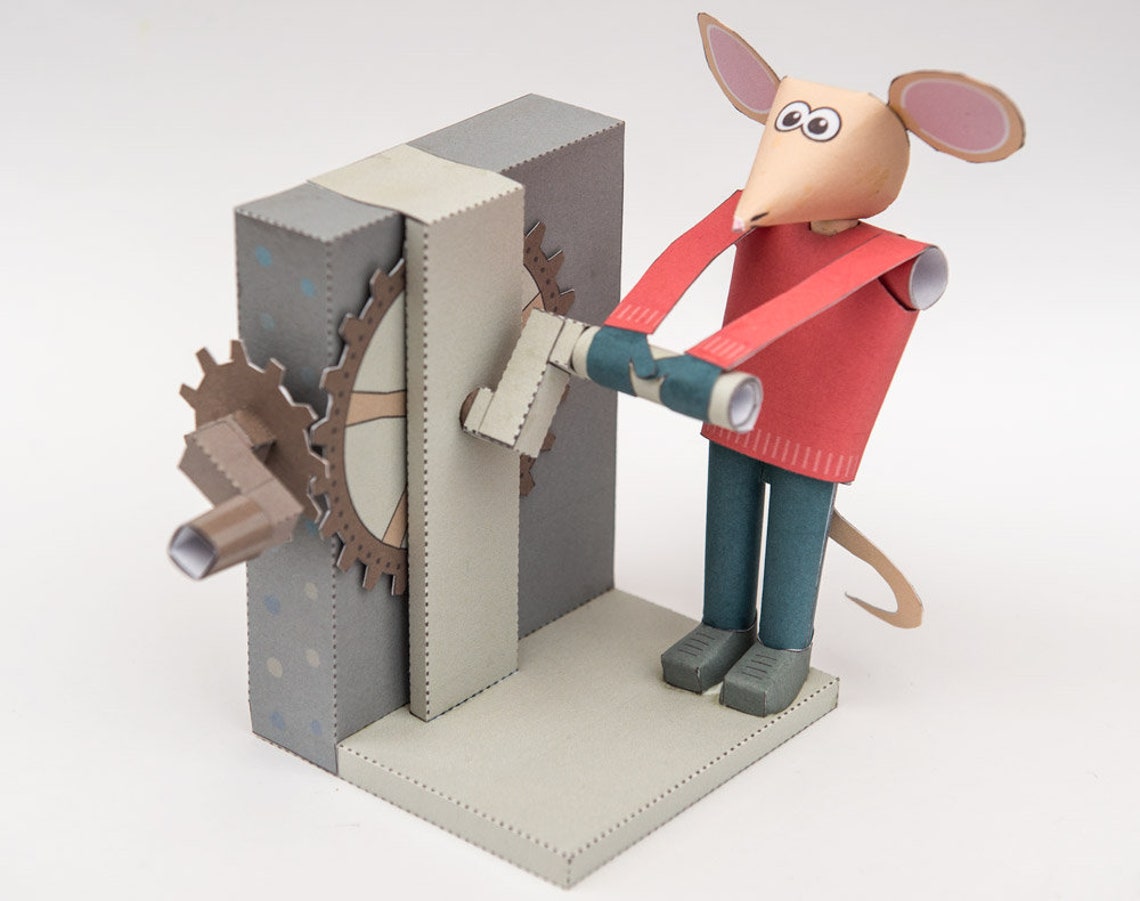 Mouse Machine Paper Animation Kit - Etsy