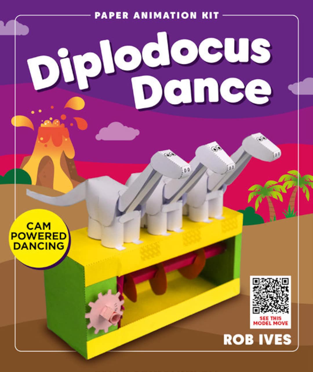 Paper Animation Kit Christmas Gift Craft Project Automata Diplodocus ...