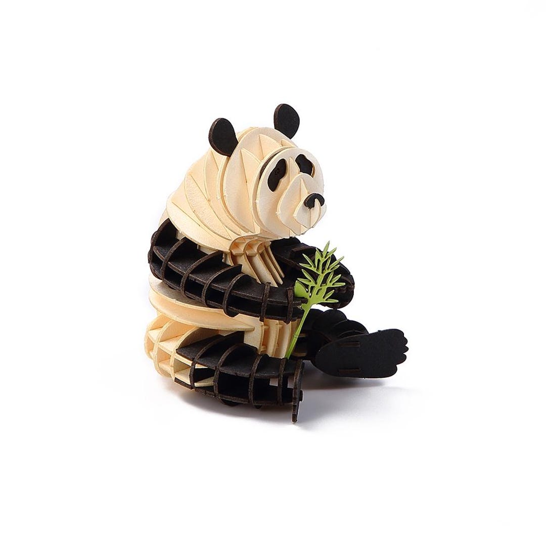 Paper Kit, Paper Craft, 3D Paper Craft Jigsaw of a Panda Present - Etsy