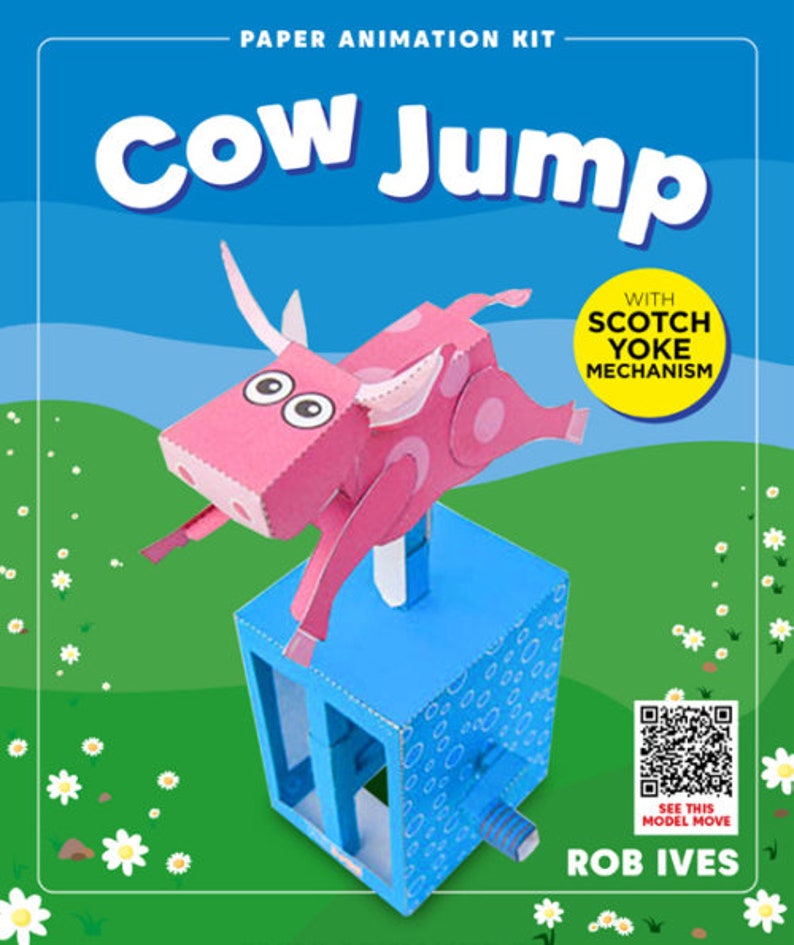 Cow Jump Paper Animation Kit Christmas Gift Stocking Filler Paper Craft ...