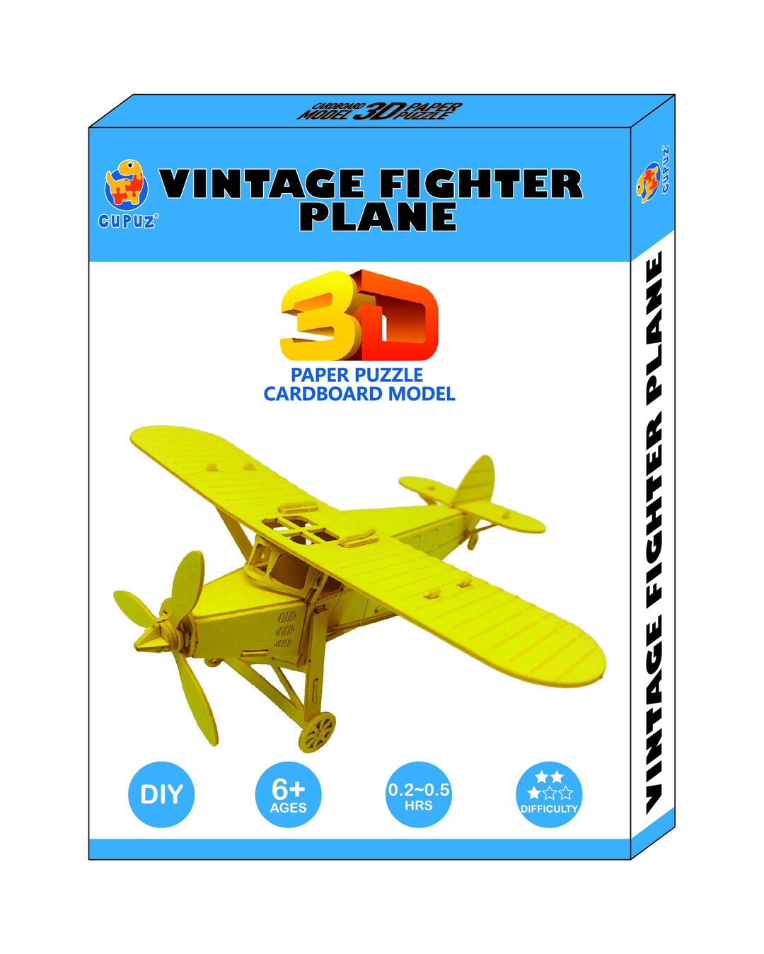 Paper Kit, 3D Paper Card Puzzle Present Gift of a Potez 33 Plane - Etsy