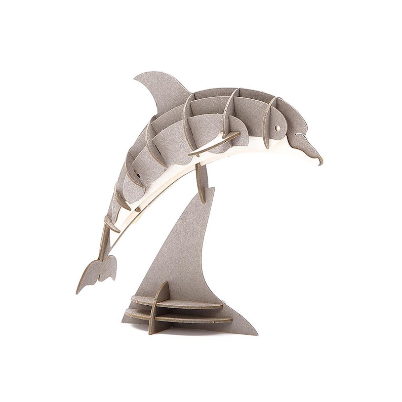 3D Paper Kit Er Craft Jigsaw of Dolphin - Etsy