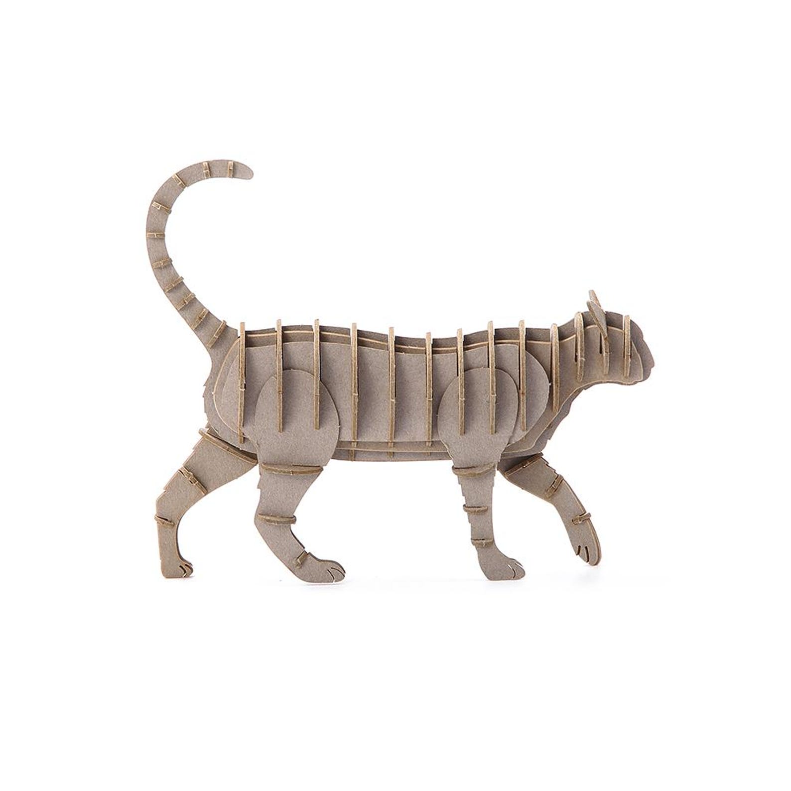 Paper Kit 3D Paper Craft Jigsaw of a Cat-standing - Etsy
