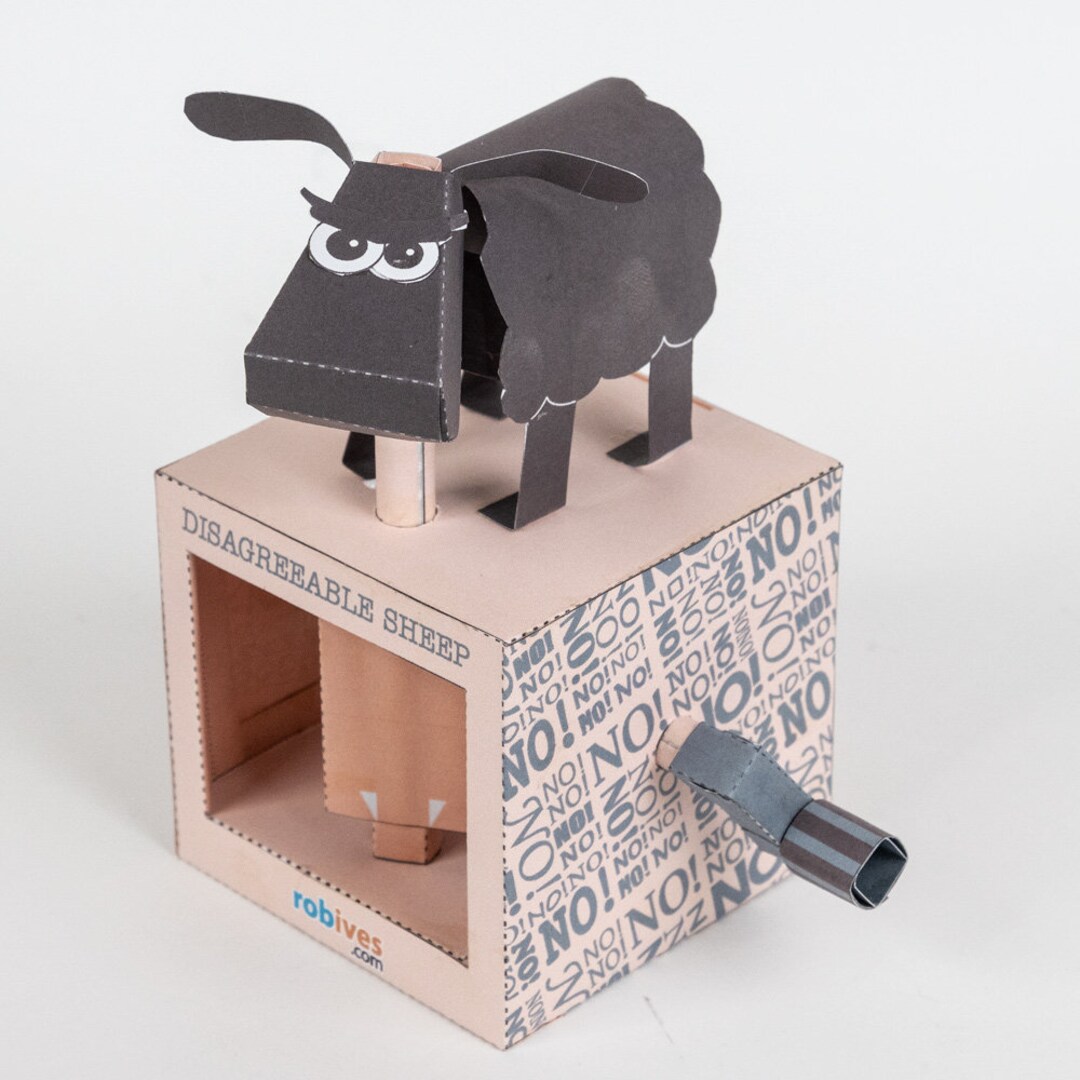 Yes / No Sheep Paper Animation Kit - Etsy