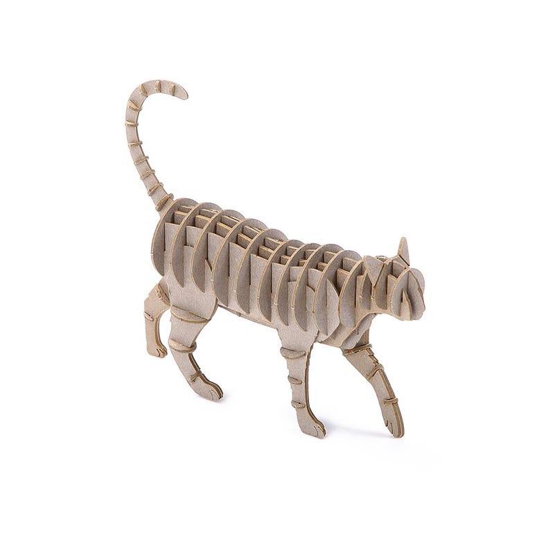 Paper Kit 3D Paper Craft Jigsaw of a Cat-standing - Etsy