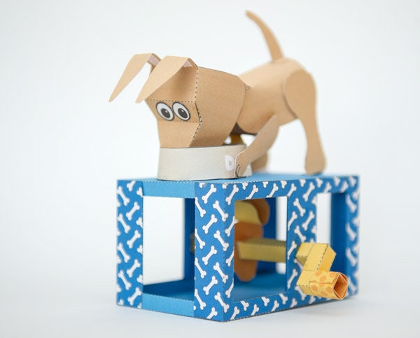 Dog's Dinner Paper Animation Kit - Etsy