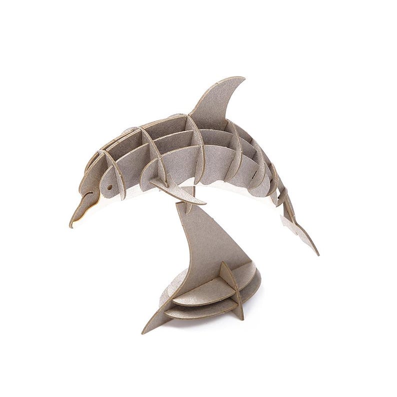 3D Paper Kit Er Craft Jigsaw of Dolphin - Etsy