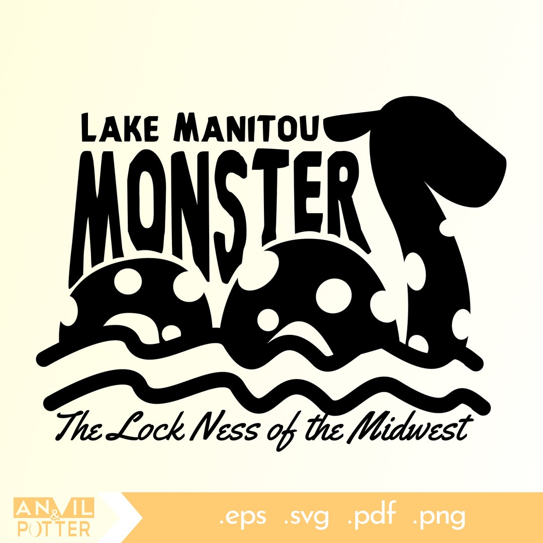 Lake Manitou Monster SVG SVG Cut File - Etsy