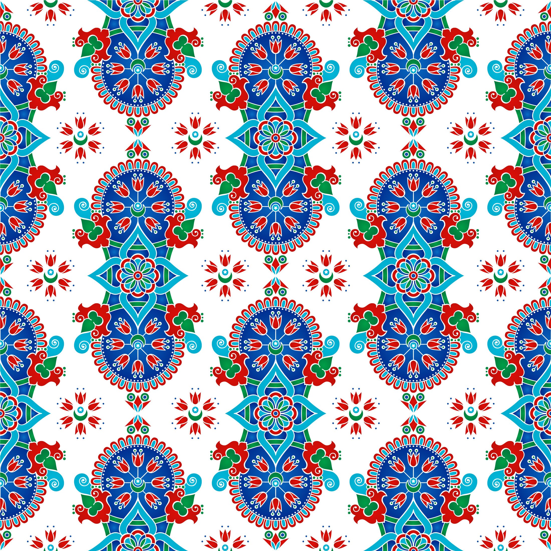 Turkish Pattern Wallpaper Peel and Stick With Water Based Latex ...