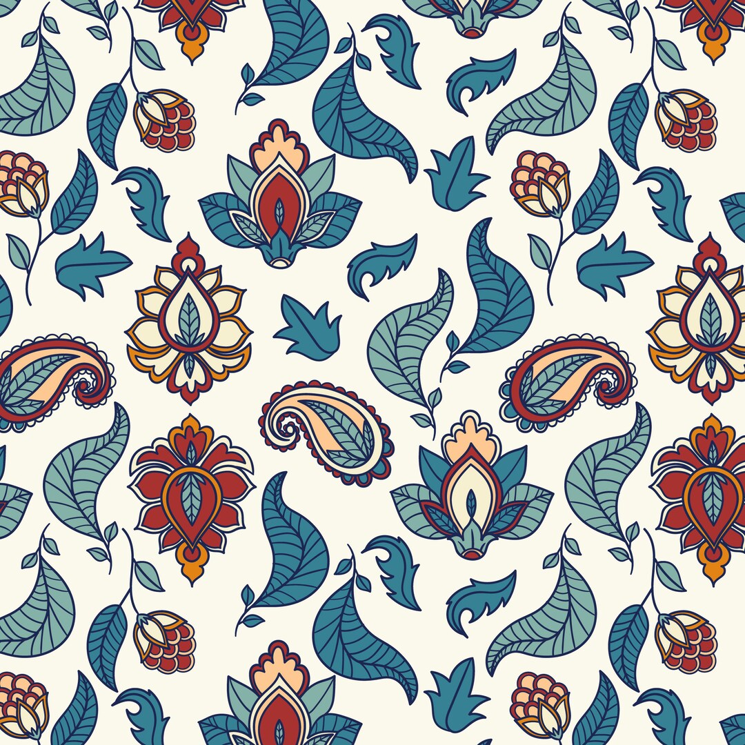 Hand Drawn Persian Carpet Wallpaper Peel and Stick With Water Based ...
