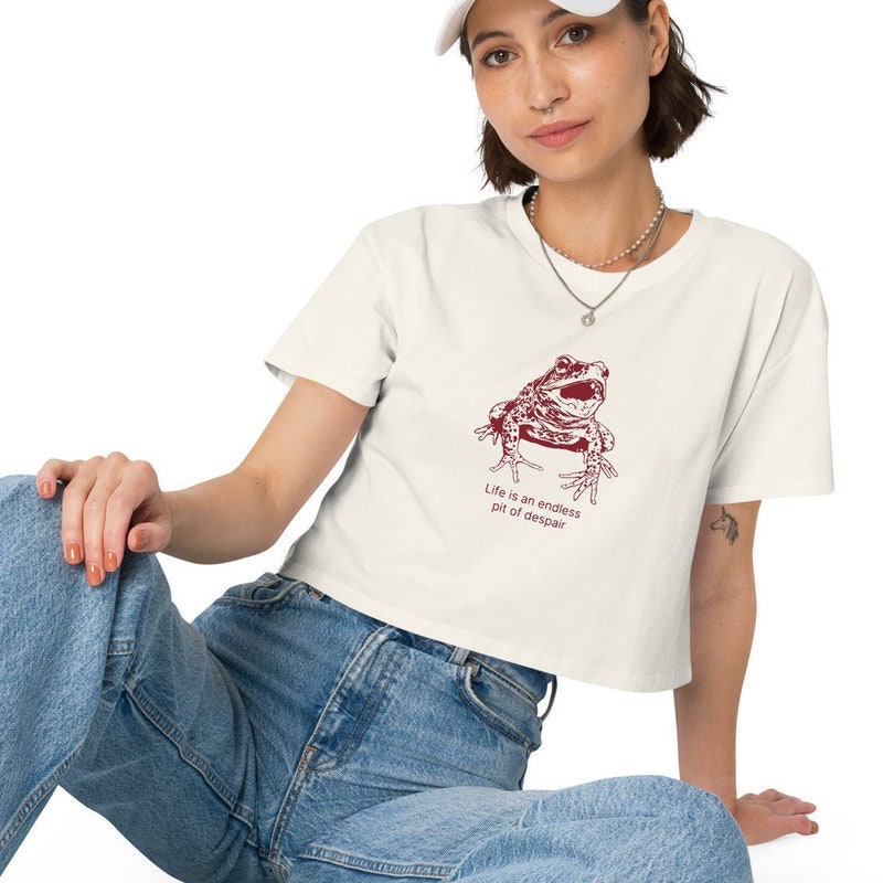 Funny Graphic Crop Top - Etsy