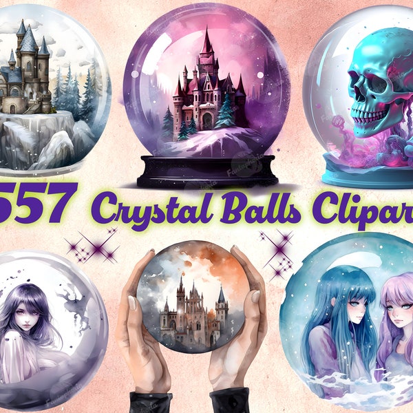 Magical Crystal Clipart - Etsy