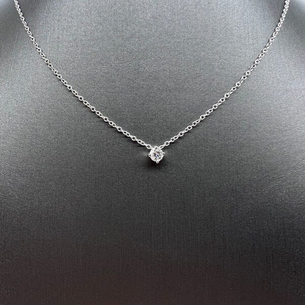 Solitaire Necklace - Etsy