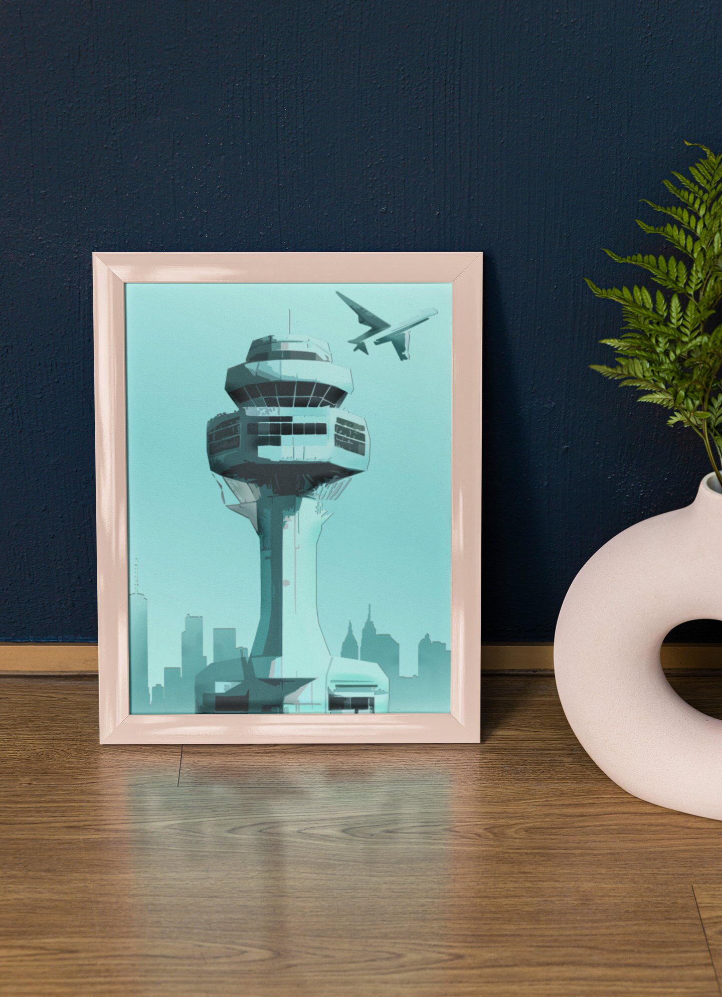 Air Traffic Control Tower Aviation Poster | Aviation Art | Canvas Home ...