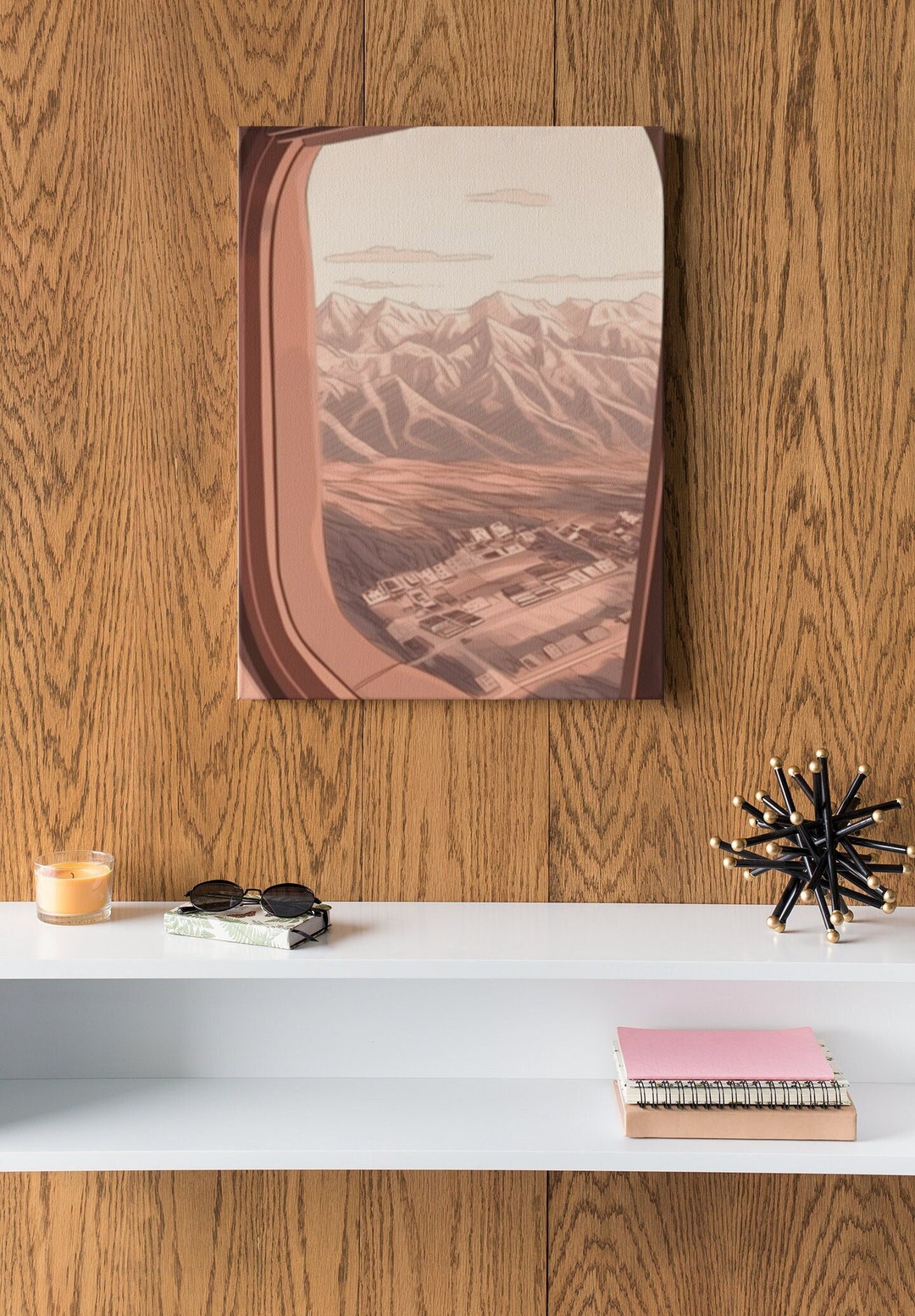 Airplane Window Cartoon Aviation Art | Aviation Poster | Canvas Home ...